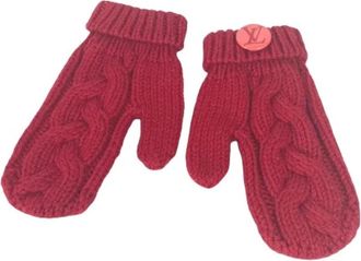 Louis Vuitton Pre-owned Mittens - Femme - Pre-owned - Rouge - Taille: ONE Size
