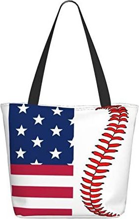 AOOEDM Sac &agrave; provisions pour dames drapeau am&eacute;ricain de baseball 13x11x7in.Le cadeau parfait pour la Saint-Valentin.Cest de la Saint-Valentin pour maman, fil