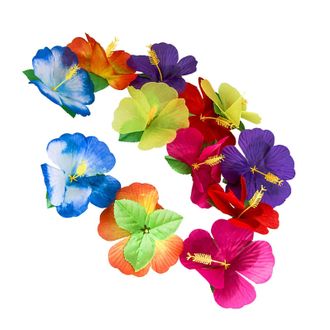 BESPORTBLE 72 St&uuml;ck Teiliges Hawaii Dekoblumen aus Langlebigem Realistische K&uuml;nstliche Hibiskusbl&uuml;ten f&uuml;r Tischdeko Fotorequisiten und Wohnraumgestaltung Farblic