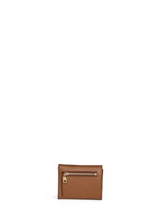 Dolce & Gabbana Womens French Flap Wallet Caramel Dauphine Leather Camel Calf & Purses