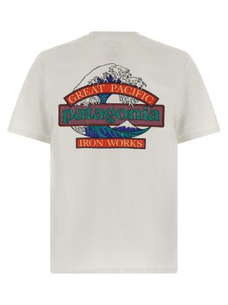 Patagonia Logo-Embroidered Cotton Blend T-Shirt - White