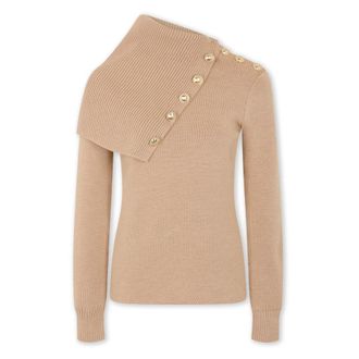 Paco Rabanne Oversized Rollkragenpullover - - Knitwear - Damen - Beige - M