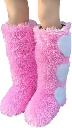 Generic Bottes mi-mollet pour femme chaussures dhiver chaudes et isol&eacute;es pour randonn&eacute;e et ext&eacute;rieur confort douillet et style &eacute;l&eacute;gant en saison froide (43)