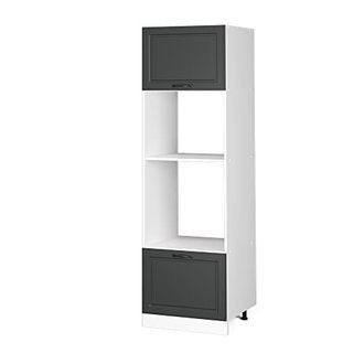 Vicco Armoire Micro-Ondes R-Line, Anthracite Campagne, 60cm