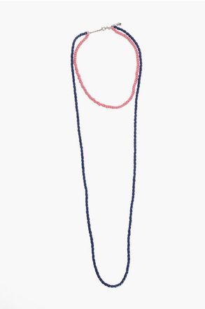 Dsquared2 Layered Necklace with Two-Tone Resin Beads size Unica