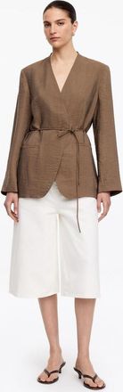 Arket Wickelblazer -Braun
