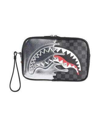 Sprayground SILVER SIDE DRIP BLACK CHECK BRICK TOILETRY