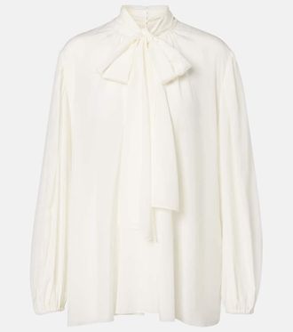 Dolce & Gabbana Schluppenbluse aus einem Seidengemisch