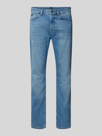 HUGO BOSS Slim Fit Jeans mit Label-Patch Modell Delaware