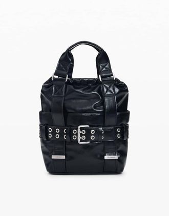 Desigual Petit sac &agrave; dos avec boucle - Noir