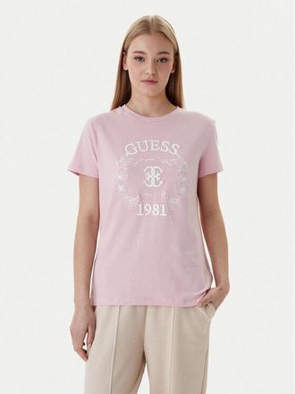 Guess T-Shirt V6RI12 J1314 Rosa Regular Fit