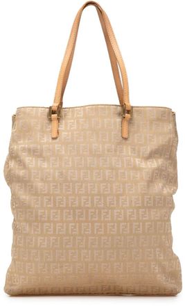Fendi Shopper - Zucchino Canvas Tote - Gr. unisize - in Braun - f&uuml;r Damen