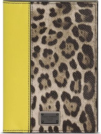Dolce & Gabbana Portemonnaies - Animal Print Bi-Fold Wallet With Internal Card Slo - Gr. unisize - in Braun - für Damen