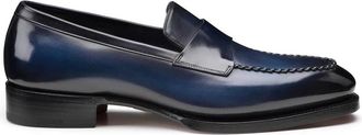Santoni Meraviglia Penny Loafer - - Shoes - Herren - Blau - 45 EU