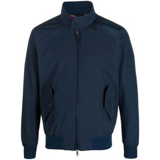 Baracuta Homme, Vestes, Bleu, Taille: M Veste en M&eacute;lange de Coton Bleu Marine