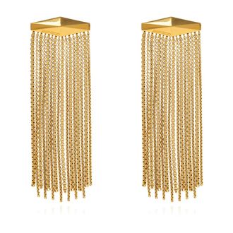 Jimmy Choo London Femme, Accessoires, Jaune, Taille: ONE Size Boucles doreilles en laiton