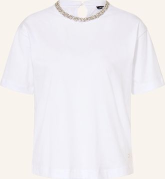 Joop T-Shirt Mit Schmucksteinen weiss