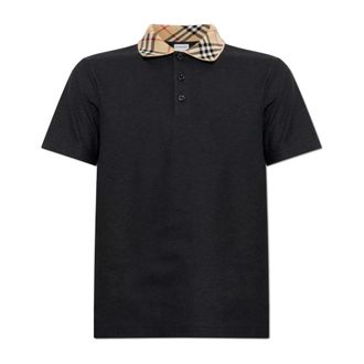 Burberry Homme, Tops, Noir, Taille: XL Polo Evan