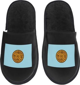 Generic Pantoufles Moelleuses Drapeau De Police 1927 Slippers Hiver Respirantes Chausson Pour Homme Int&eacute;rieur Femme M