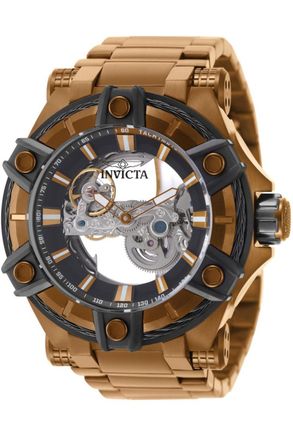 Invicta Bolt 50782 Herrenuhr - Automatisches Werk - Edelstahl mit schwarzem Zifferblatt - 52 mm