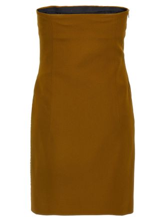 The Attico Womens Bicolor Marabou Short Dress