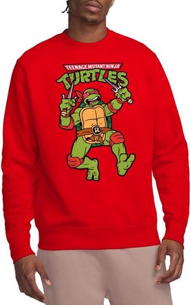 Teenage Mutant Ninja Turtles Unisex TMNT Retro Raph Crew Sweatshirt, rot, XL