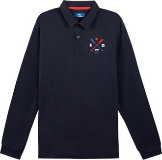 TBS Polo Manches Longues Marine Homme Sapin