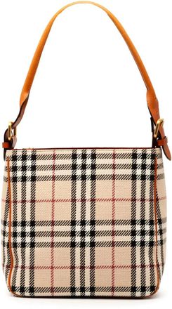 Burberry Hobo Bags - House Check Tweed Shoulder Bag - Gr. unisize - in Braun - f&uuml;r Damen