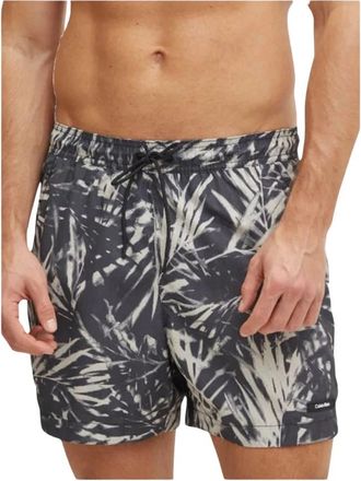 Calvin Klein Ck Palm Badeshorts - - Swimwear - Herren - Schwarzk - L