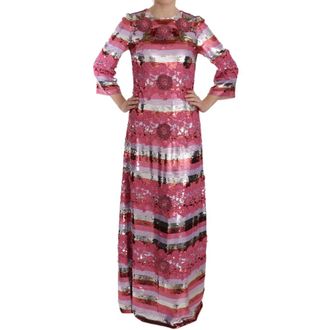 Dolce & Gabbana Femme, Robes, Multicolore, Taille: 40 FR Maxi Robes
