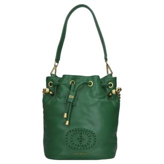 La Carrie Gewebte Logo Ginger Ledertasche - - Bags - Damen - Gr&uuml;n - ONE SIZE