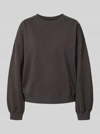 Juvia Sweatshirt mit gerippten Abschl&uuml;ssen