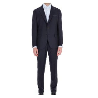 Eleventy Einreihiger Wollanzug - - Suits - Herren - Blau - L