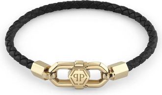 Philipp Plein Armb&auml;nder - Armband Plein Edge - Gr. L - in Schwarz - f&uuml;r Damen