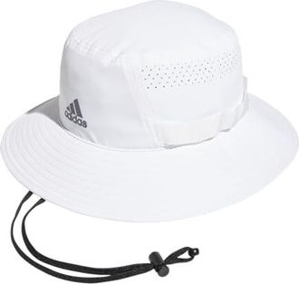 adidas Mens Victory 4 Bucket Hat, White/Onix Grey, Large-X-Large
