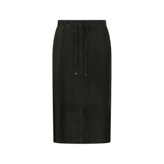 Max Mara Gazza Lederrock - - Skirts - Damen - Gr&uuml;n - S