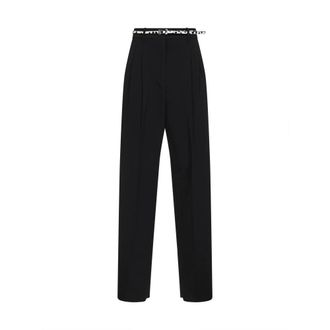 Max Mara Femme, Pantalons, Noir, Taille: 38 FR Pantalon fluide en cady