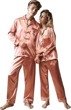 Generic V&ecirc;tements de nuit pour couples de Saint-Valentin 2026 en soie et mat&eacute;riau Coolmax pour une vie d&eacute;contract&eacute;e &agrave; la maison : dormir ou se d&eacute;tendre, RD2.,