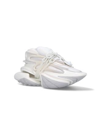 Balmain Womens Sneakers White Nylon
