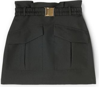 Motivi Femme, Jupes, Noir, Taille: 38 FR Jupe courte taille haute avec poches