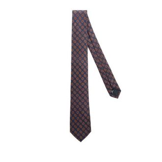 Au Printemps Paris Seidenkrawatte - Blau