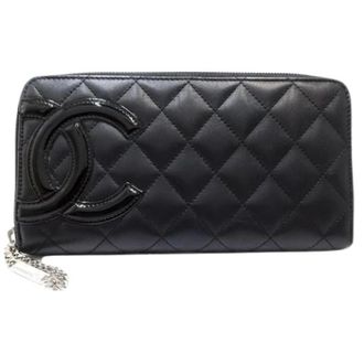 Chanel Portefeuille Long (bi-pli) Pre-owned - Femme - Pre-owned - Noir - Taille: ONE Size