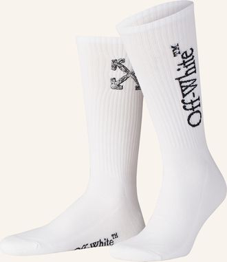 Off-white Socken Arrow Scribble weiss