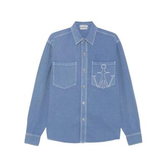 J.W.Anderson Oversized Denimhemd - - Blouses & Shirts - Damen - Blau - XS
