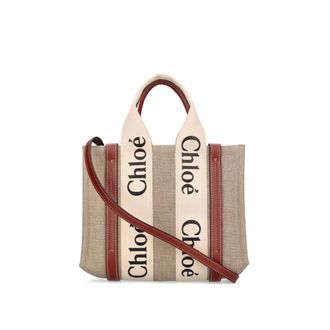 Chlo&eacute; Woody Small Tote Bag - - Bags - Damen - Beige - ONE SIZE