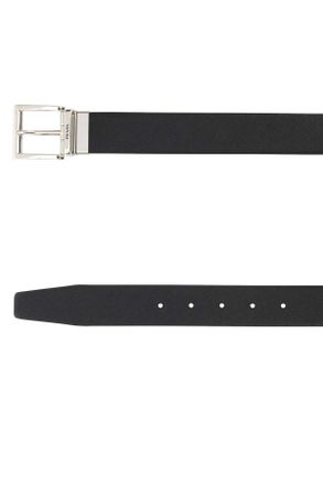 Prada Mens Black Leather Reversible Belt Nerocaffe Calfleather Cinture Nerocaffe