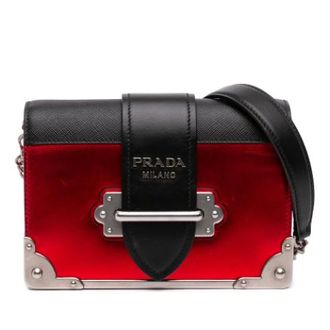 Prada unisex, Pre-owned, Rouge, Taille: ONE Size Pre-owned Cahier Shoulder Bag