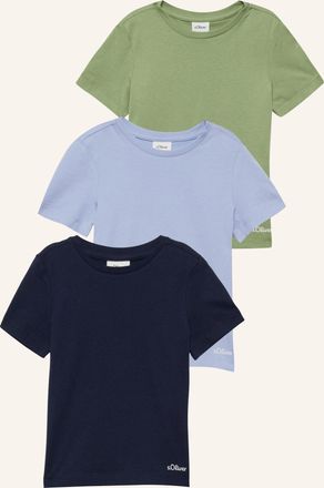 s.Oliver S.Oliver Red 3er-Pack T-Shirts blau
