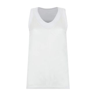 Ami Layered Silk Top - - Tops - Damen - Wei&szlig; - 2XS