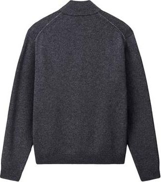 Napapijri Pull droit col montant en laine m&eacute;lang&eacute;e